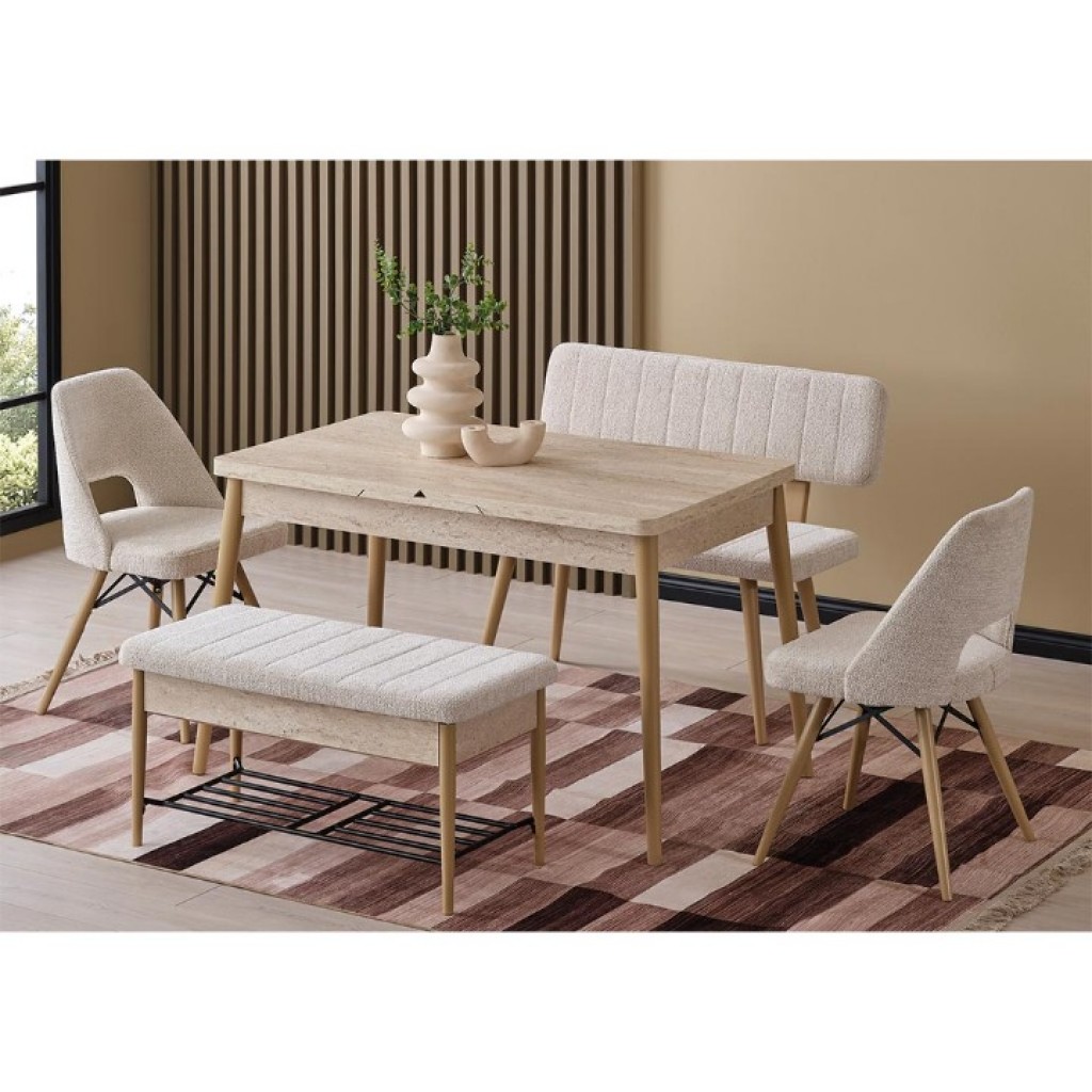 EVİSSA MASA TAKIMI MT6260 - ELDEN TAKSİTLE